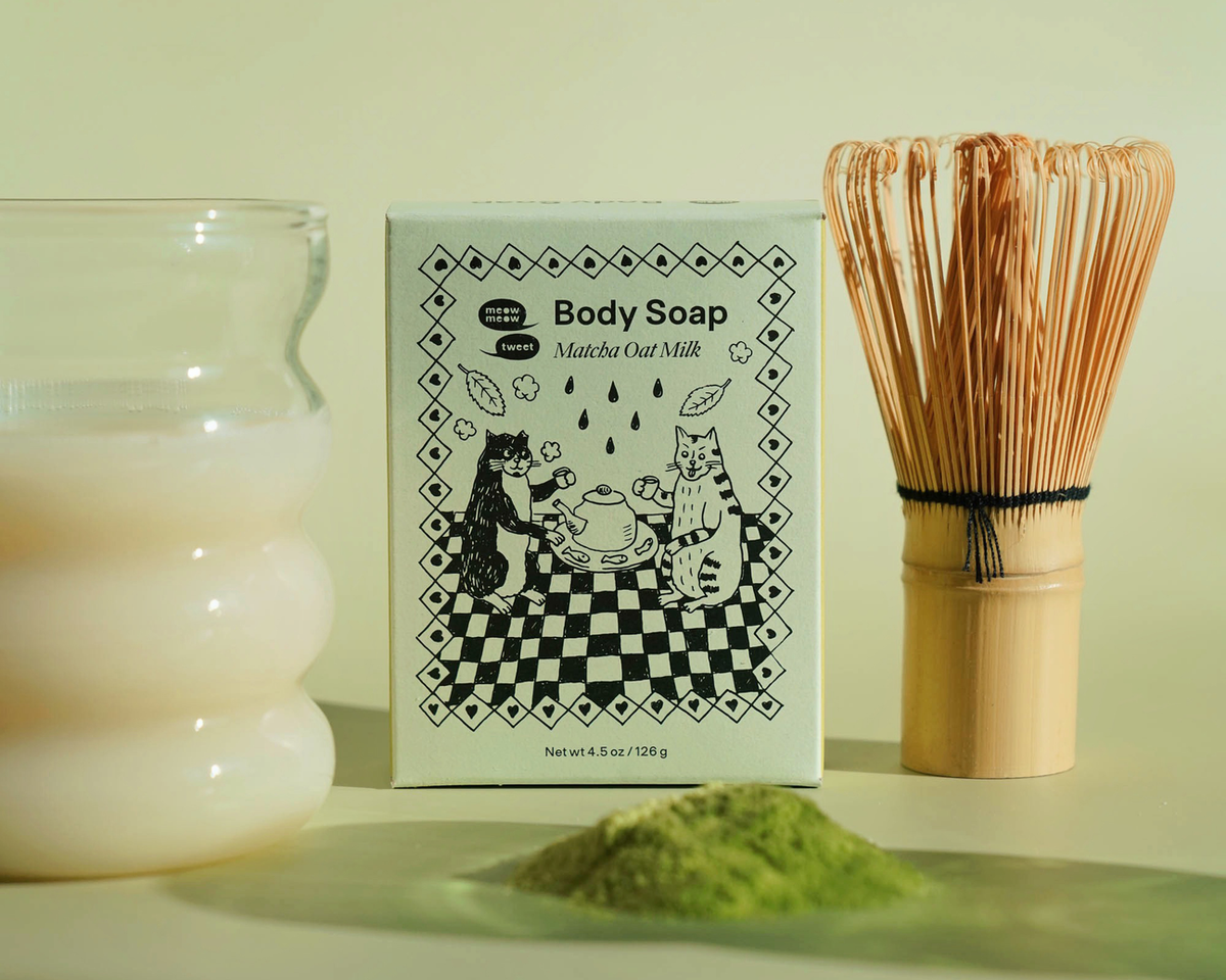 Meow Meow Tweet! Matcha Oat Milk Body Soap – FORM + CONTENT